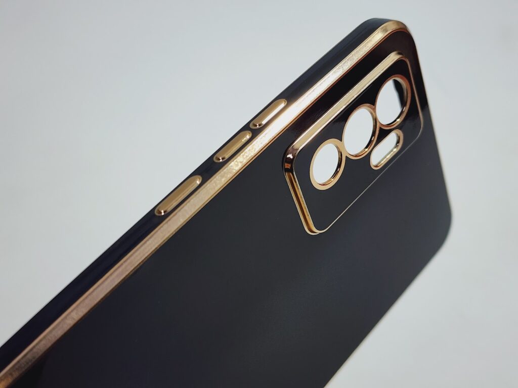 Vivo V23E TPU Chrome Back Cover with Gold Chrome Border – BT Limited ...