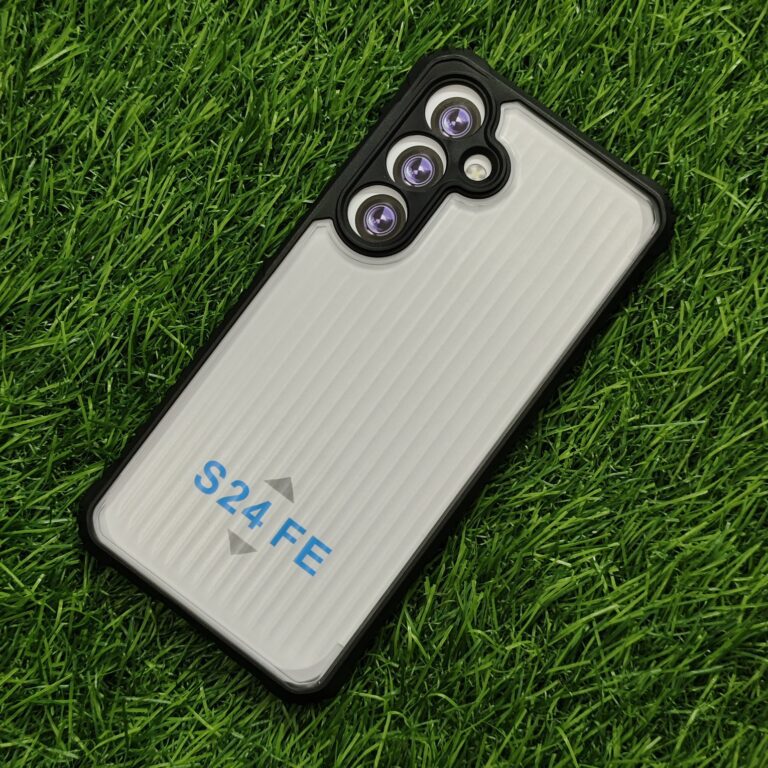 Samsung Galaxy S24 FE Premium Transparent Armour Stylish Back Cover ...