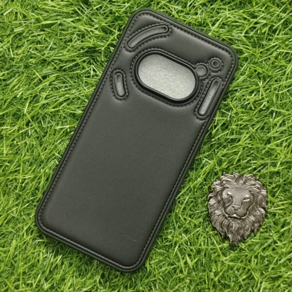 Nothing Phone 2a Premium Puffer Leather Finish Back Cover With Metal ...