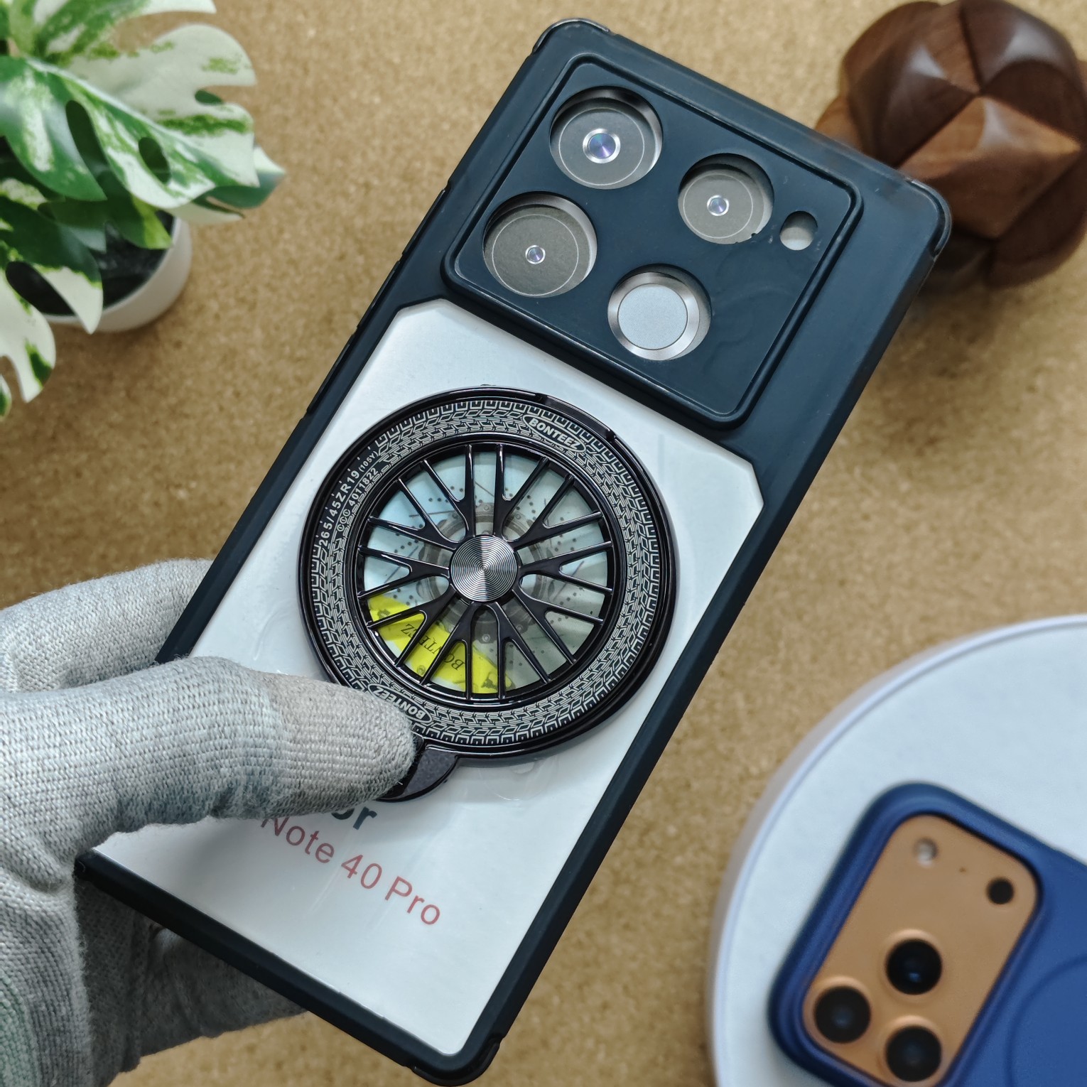 Infinix Note 40 Pro Premium Transparent Doyers Back Cover With Wheel ...