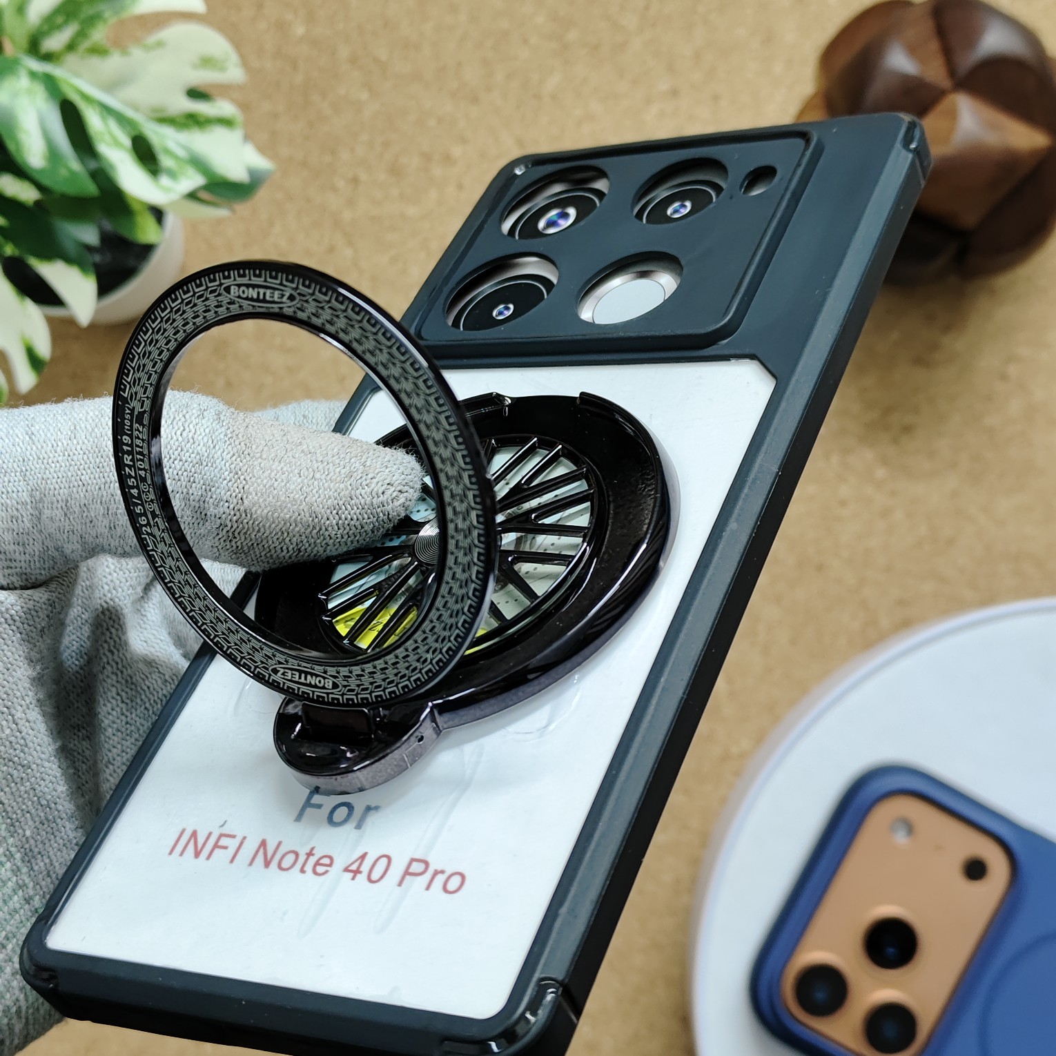 Infinix Note 40 Pro Premium Transparent Doyers Back Cover With Wheel ...