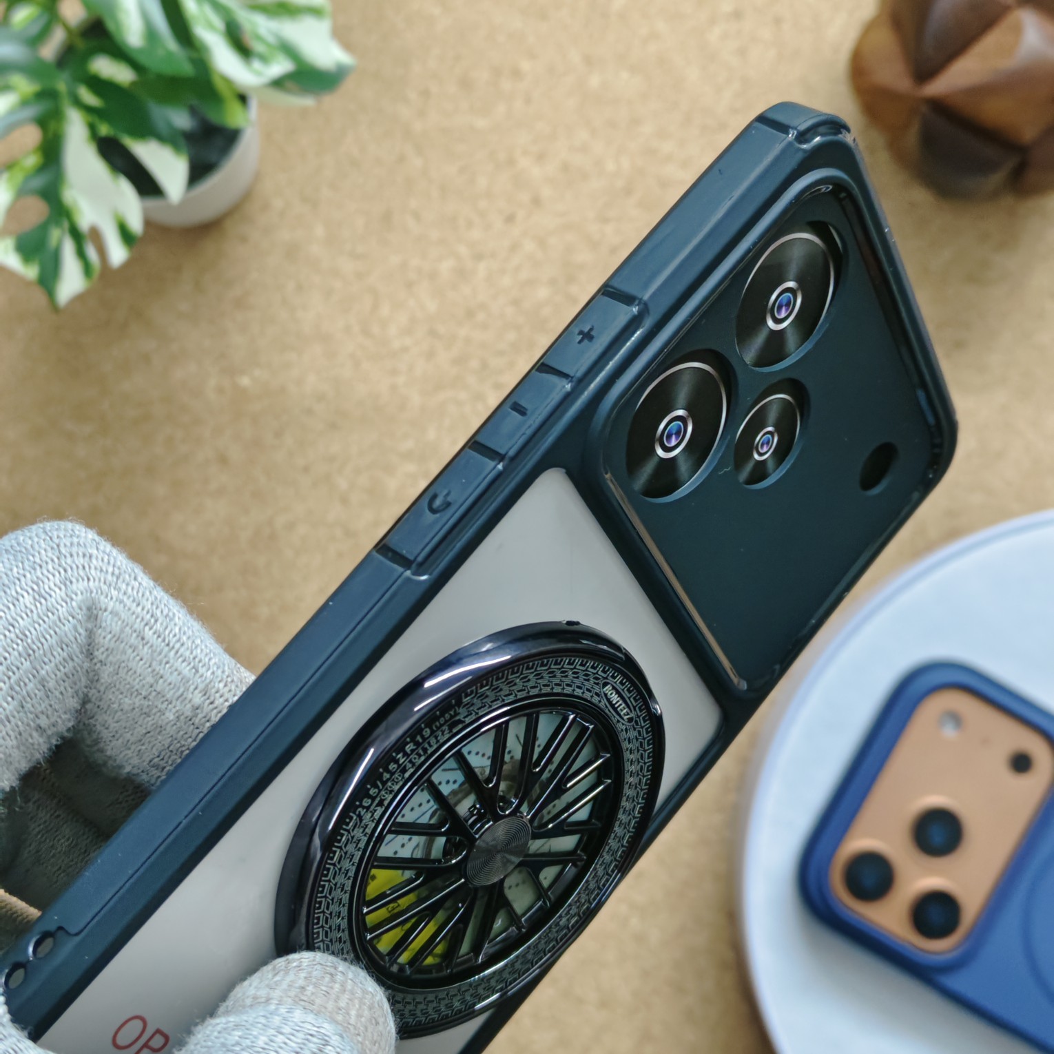 Realme P4 Pro Premium Transparent Doyers Back Cover With Wheel Magsafe ...