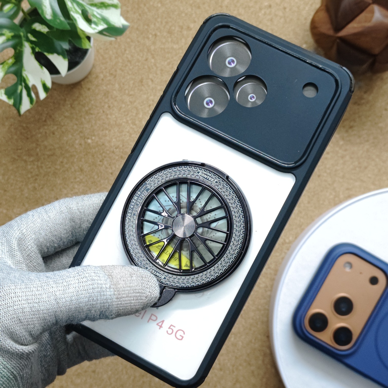 Realme P4 Premium Transparent Doyers Back Cover With Wheel Magsafe ...