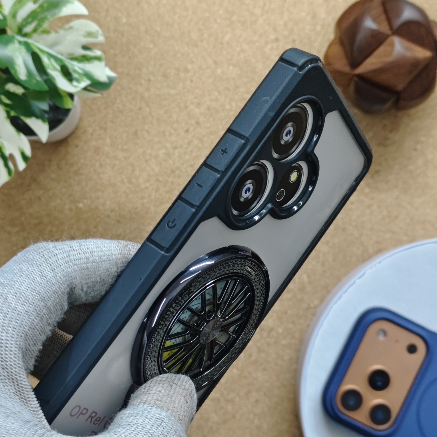 Realme GT 6 & 6T Premium Transparent Doyers Back Cover With Wheel ...