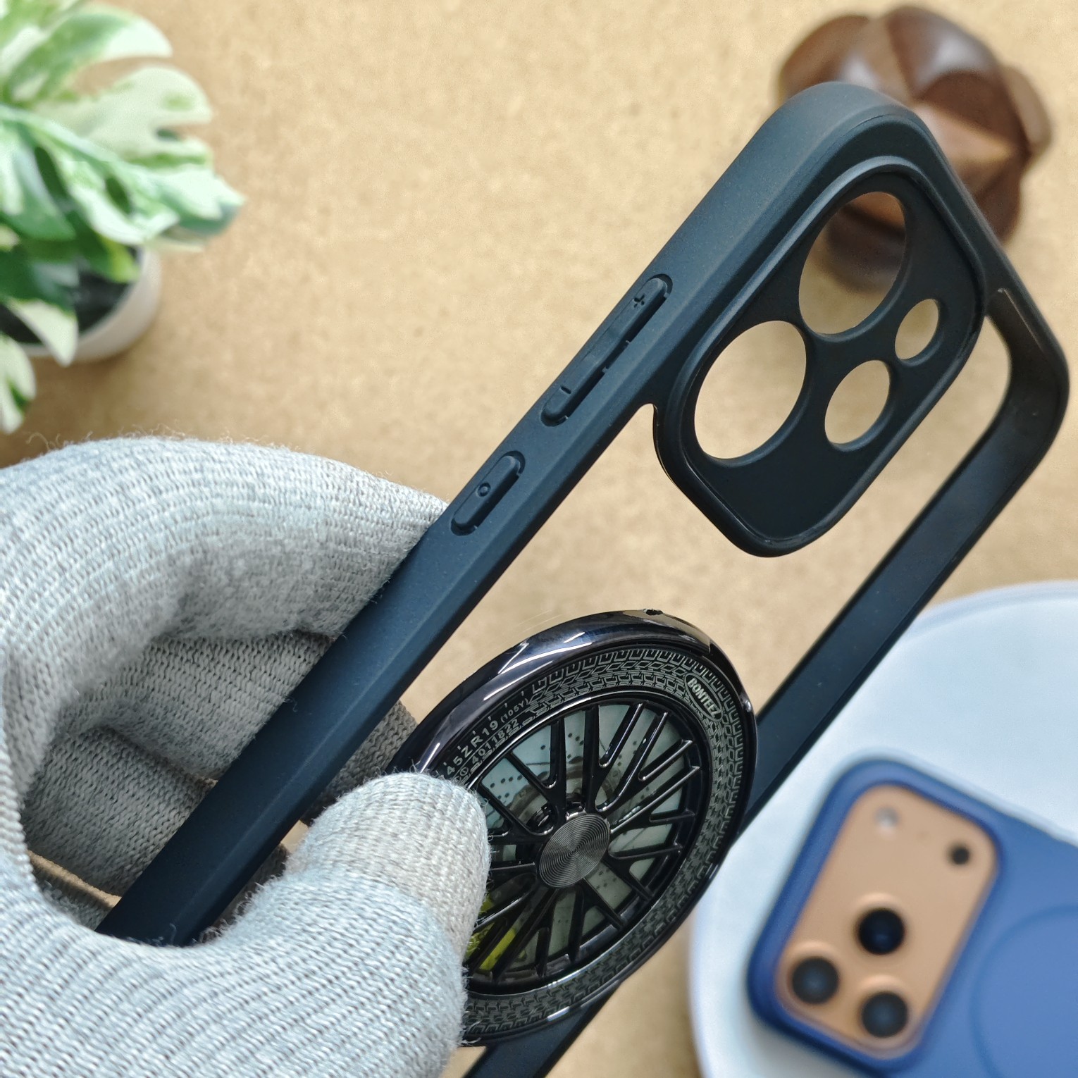 Oppo Reno 15 Premium Transparent Doyers Back Cover With Wheel Magsafe ...