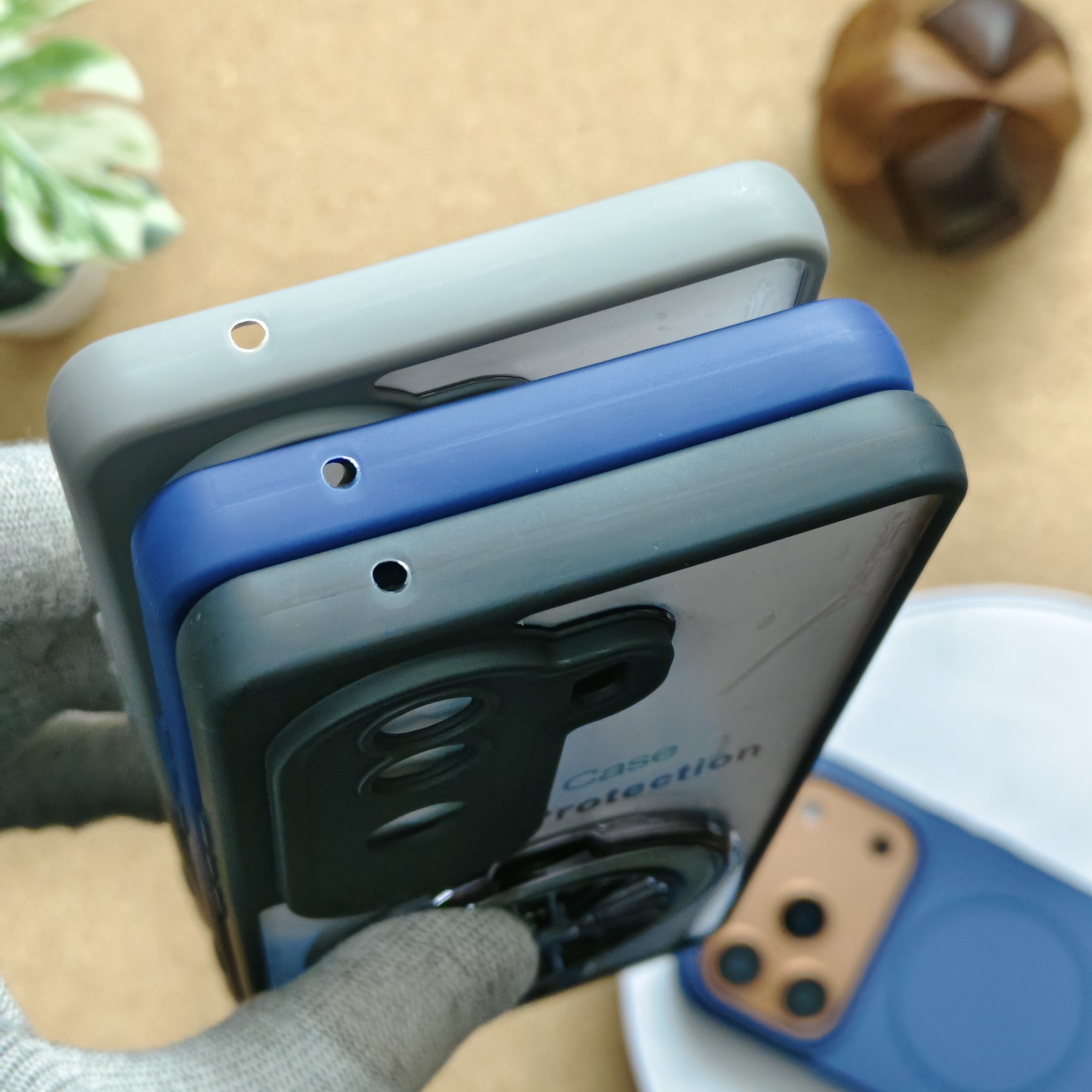 Vivo V40E & iQOO Z9s Transparent Wheel Magsafe Stand Back Cover – BT ...