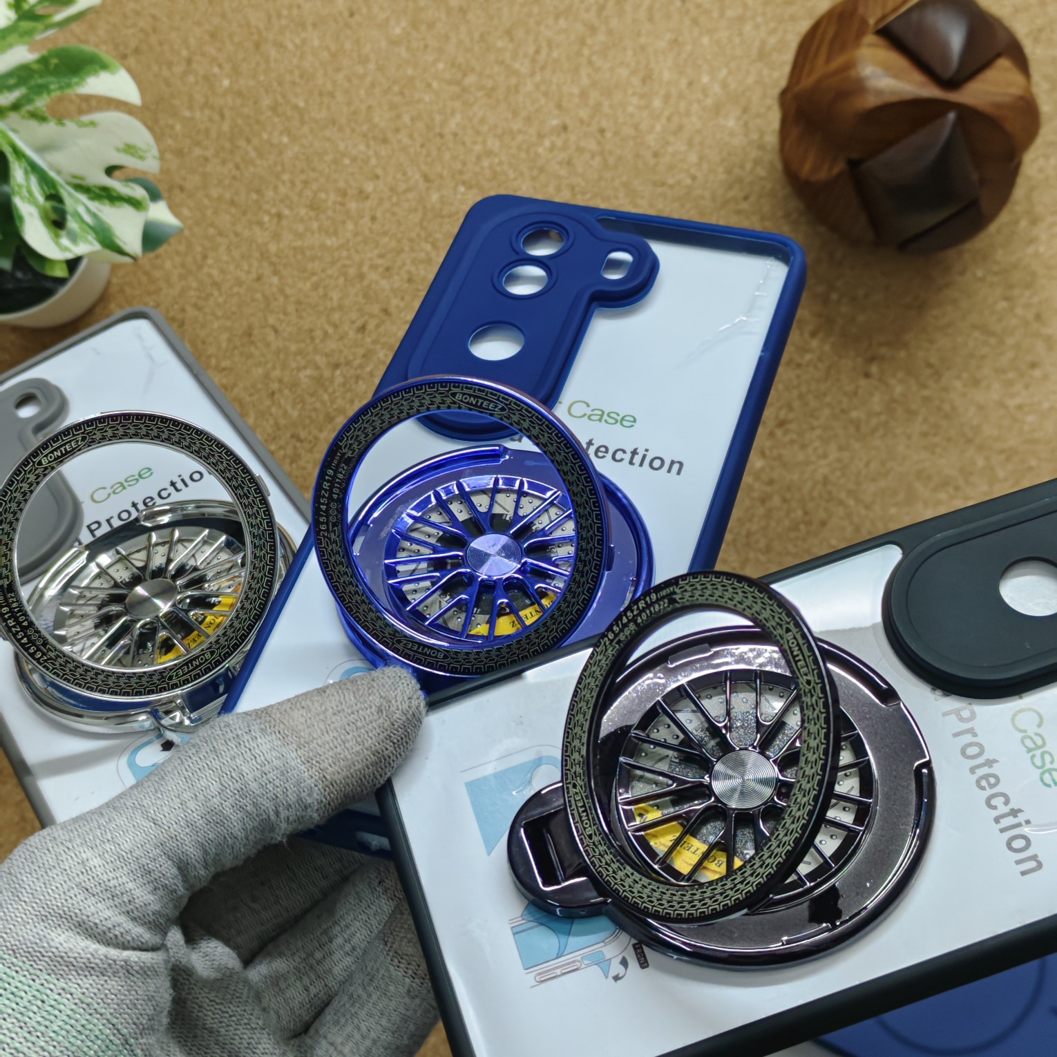 Vivo V40E & iQOO Z9s Transparent Wheel Magsafe Stand Back Cover – BT ...