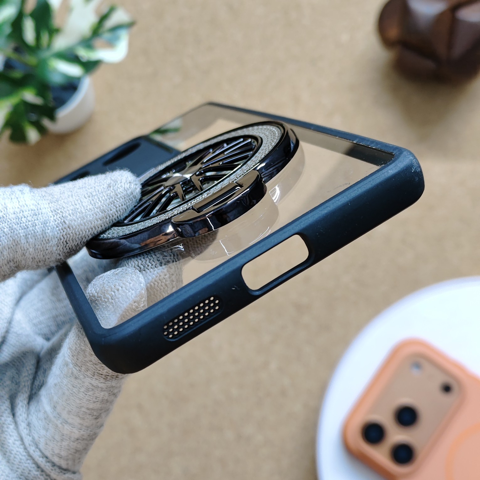 Vivo V27 & V27 Pro Premium Transparent Doyers Back Cover With Wheel ...