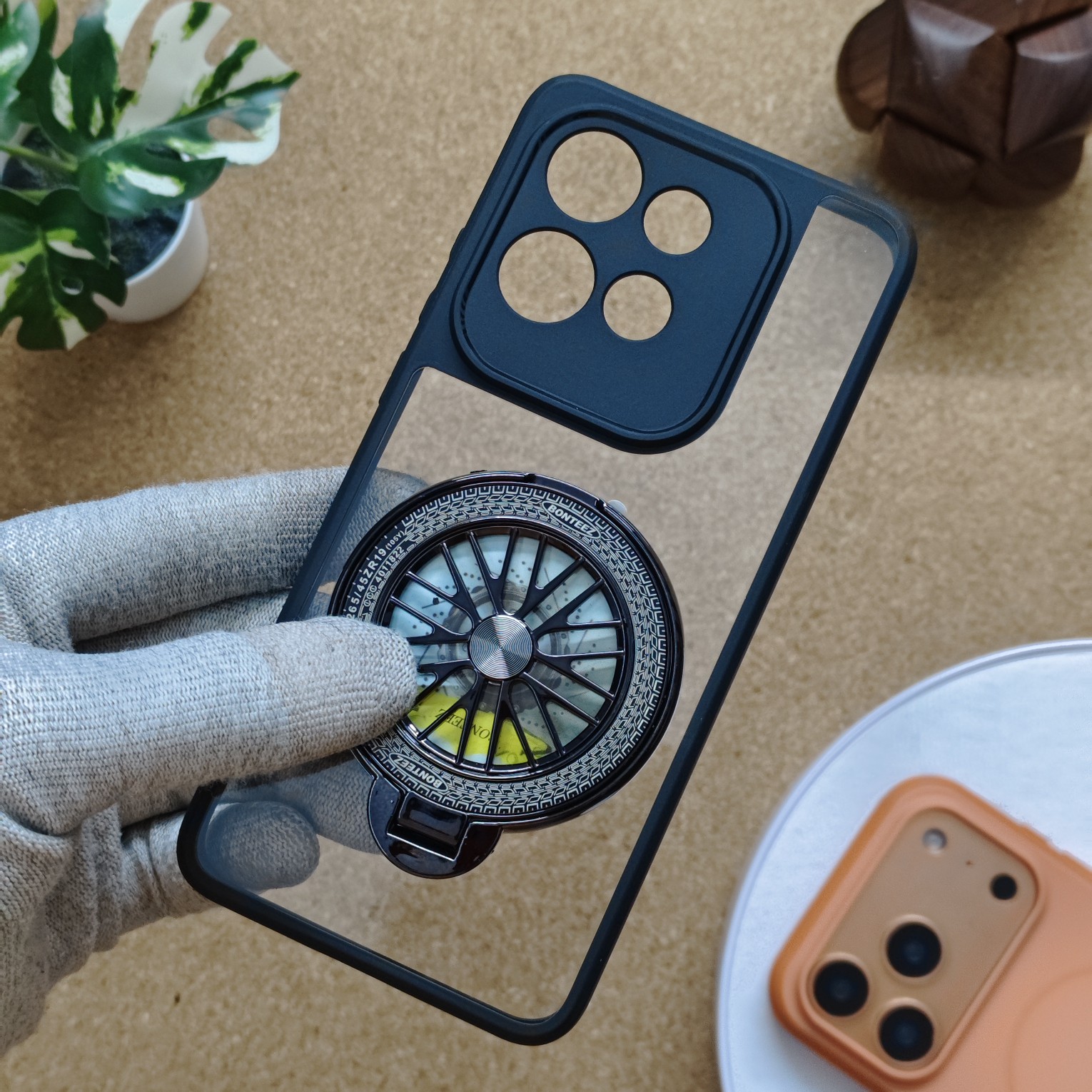 Motorola Edge 50 Neo Premium Transparent Doyers Back Cover With Wheel ...