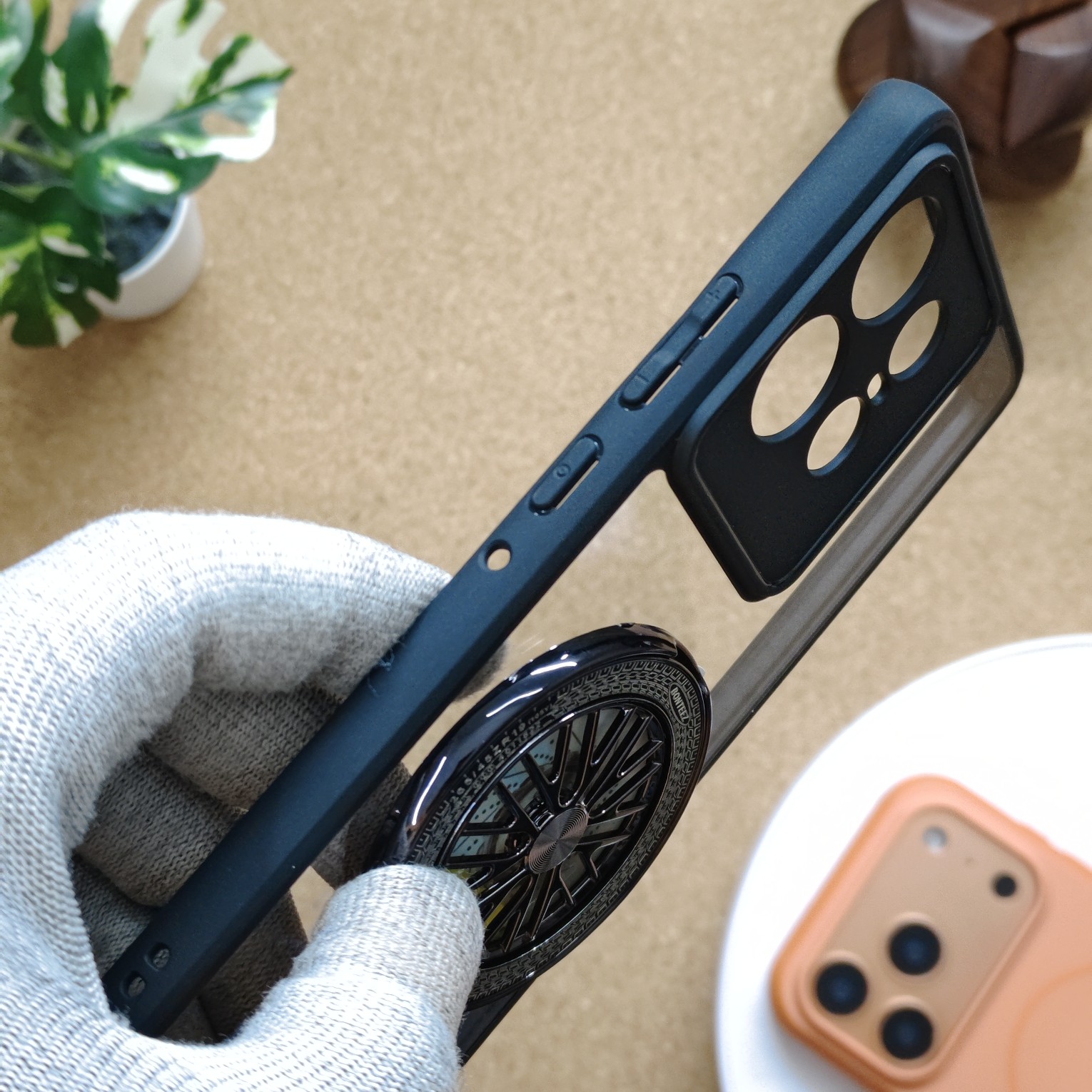 Motorola Edge 50 Pro Premium Transparent Doyers Back Cover With Wheel ...