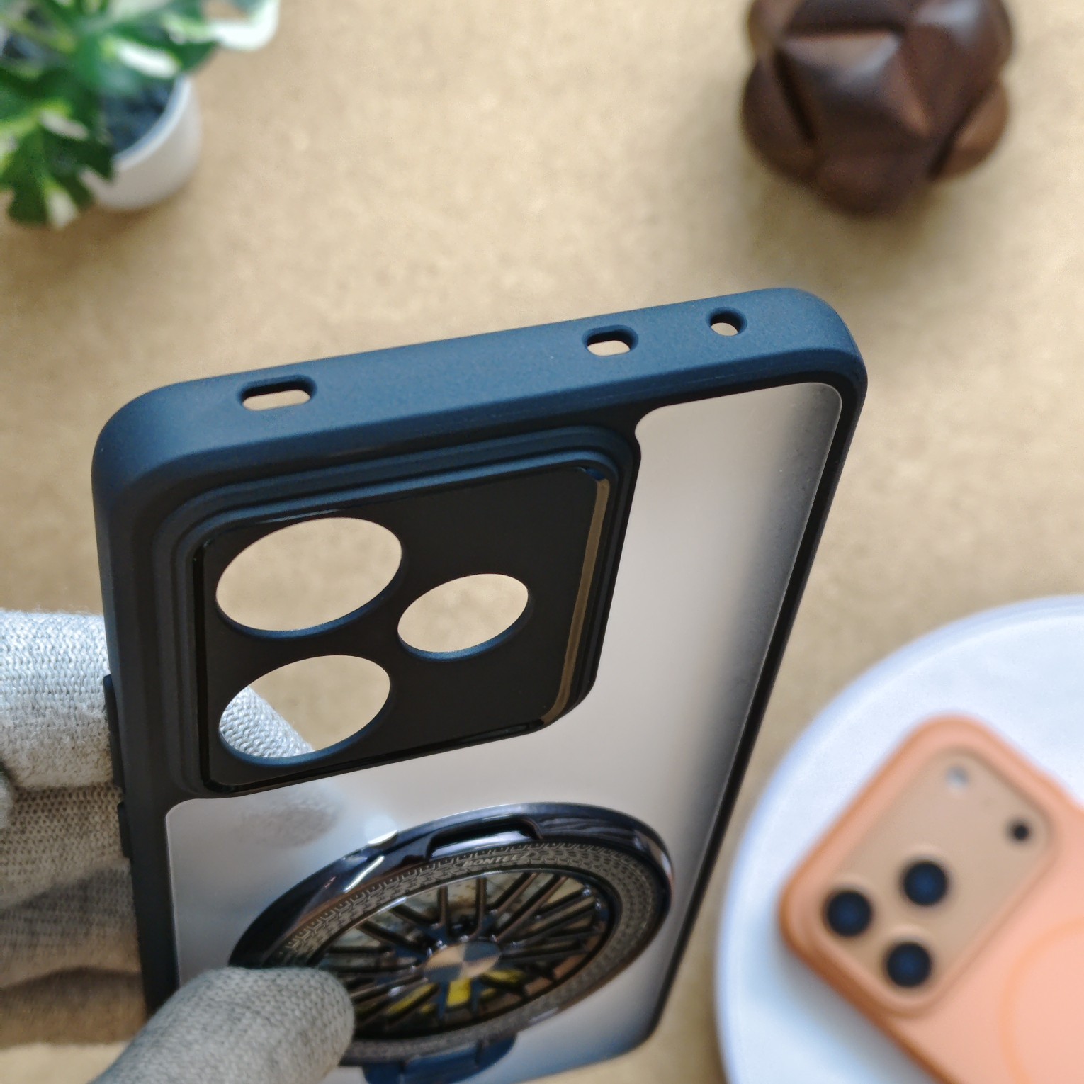 Realme GT 7 & 7T Premium Transparent Doyers Back Cover With Wheel ...