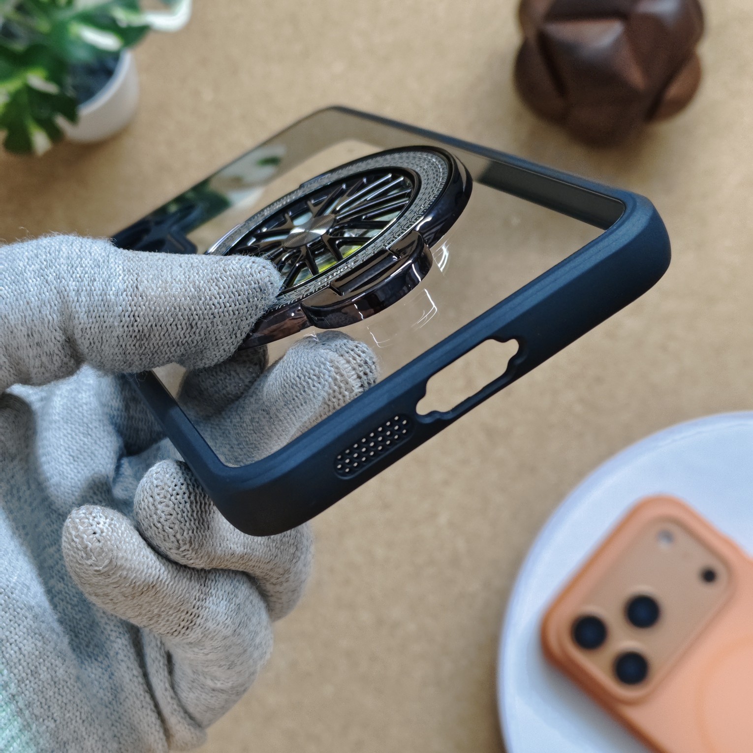 Samsung Galaxy S24 FE Premium Transparent Doyers Back Cover With Wheel ...