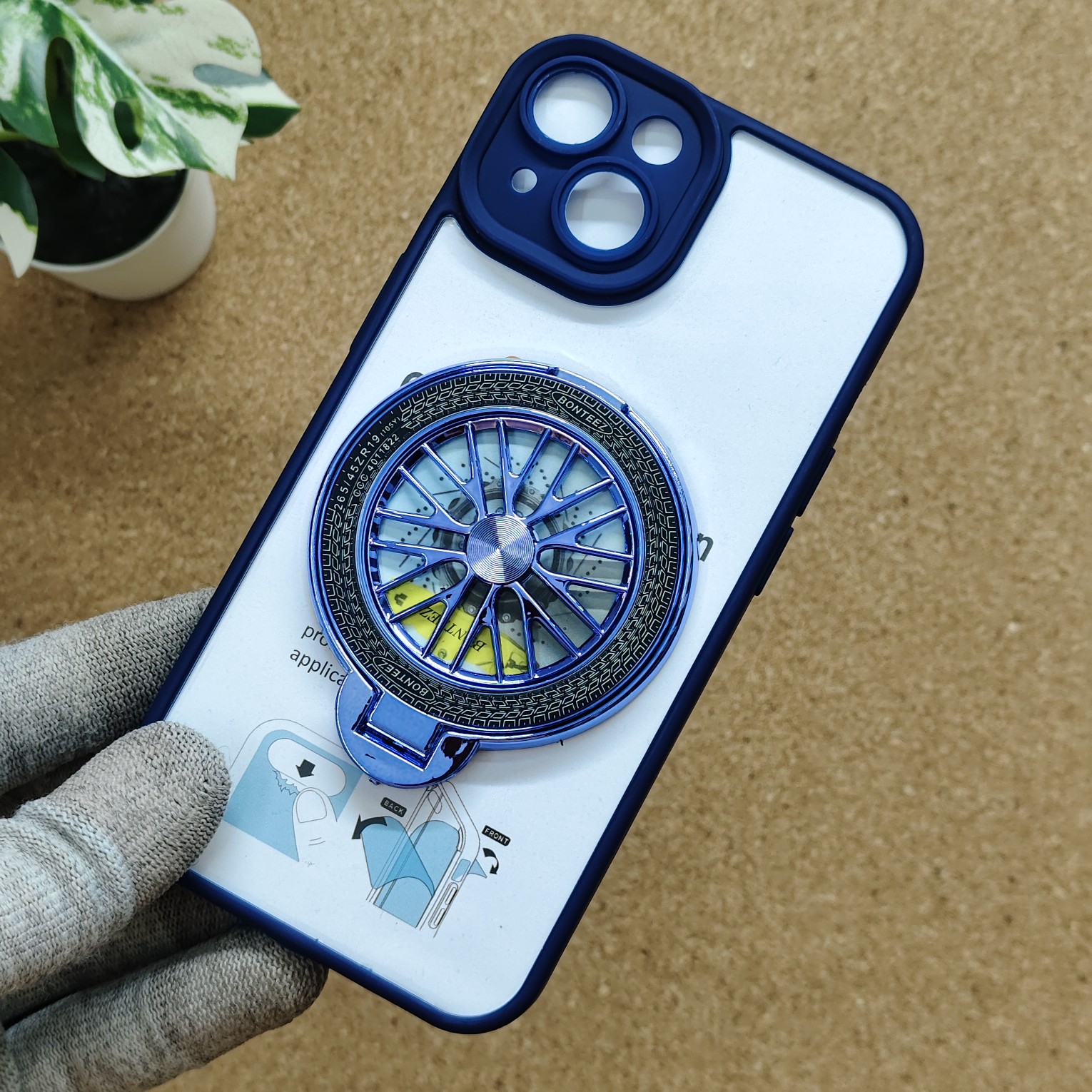 iPhone 14 Transparent Wheel Magsafe Stand Back Cover – BT Limited ...