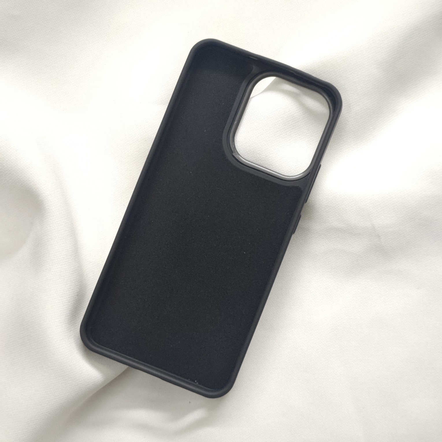 Oppo Reno 15 Black Nilkin Back Cover With Cloth Inside – BT Limited ...