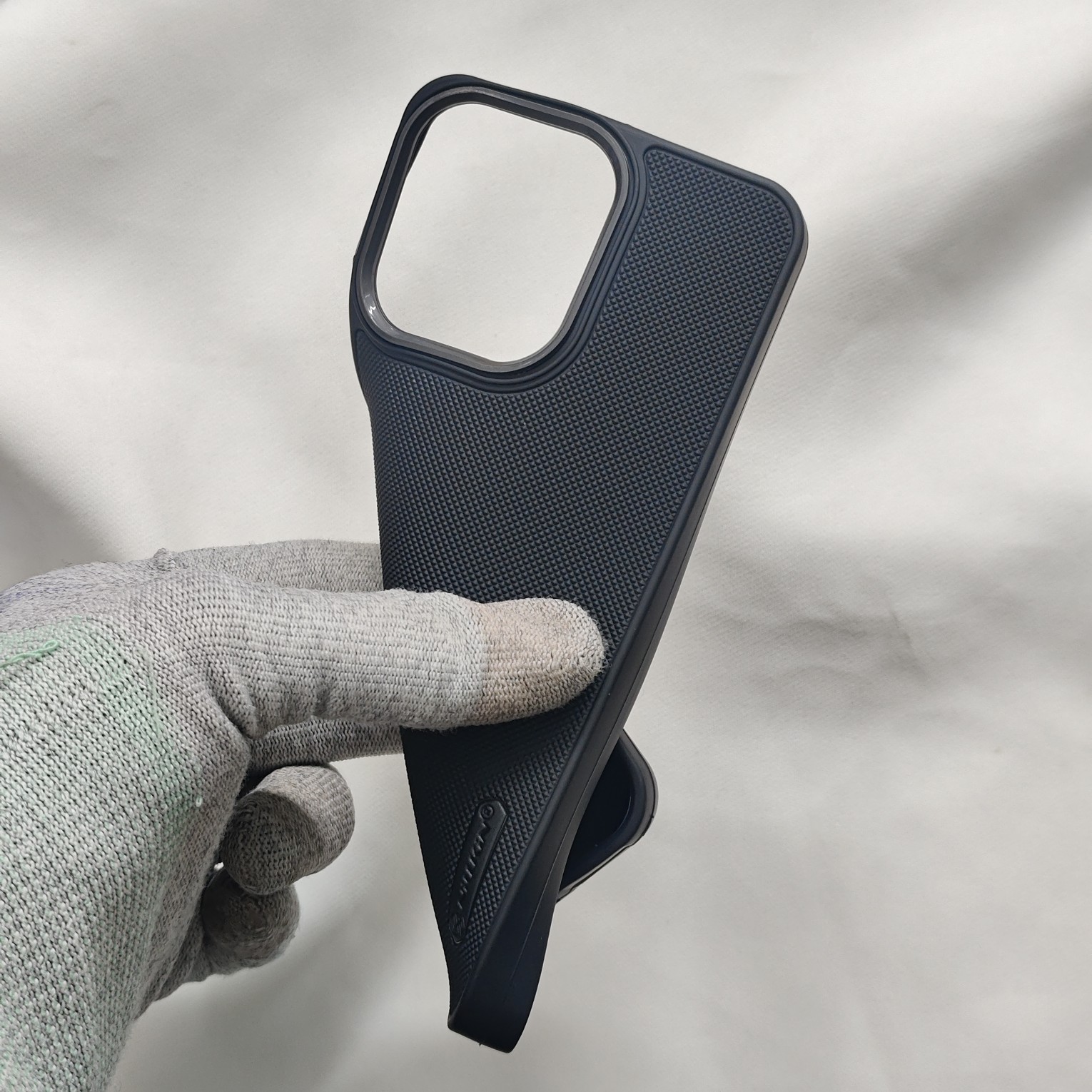 Oppo Reno 15 Black Nilkin Back Cover With Cloth Inside – BT Limited ...