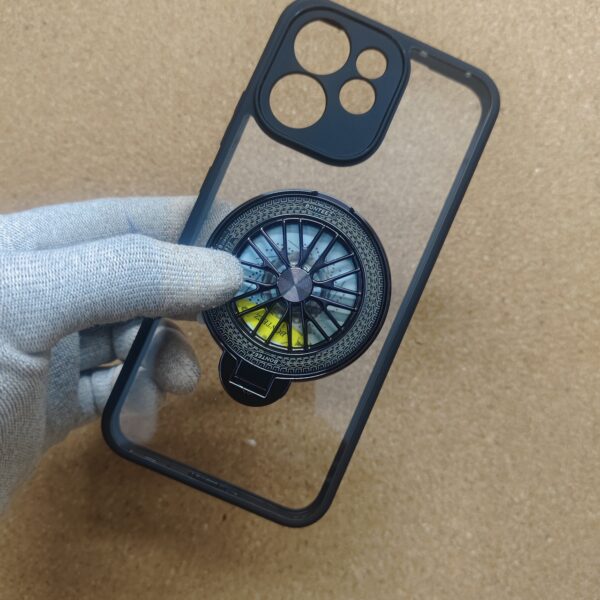 Oppo Reno 15C Premium Transparent Doyers Back Cover With Wheel Magsafe ...